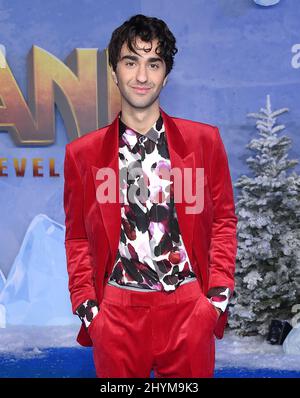 Alex Wolff at the world premiere of "Jumanji: The Next Level'" held at ...