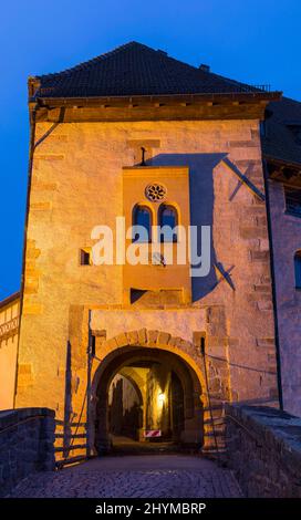 drawbridge and gate entrance to the castle Stock Photo - Alamy