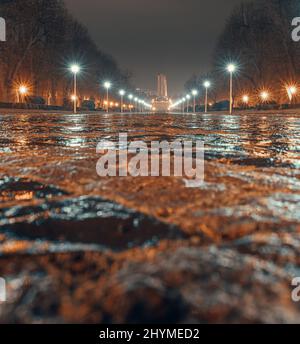 Beautiful shot of night Romania Bucharest Stock Photo - Alamy