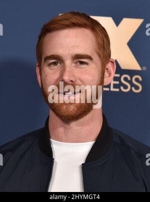 Andrew Santino arrives at the FX Networks Winter TCA Starwalk held at ...