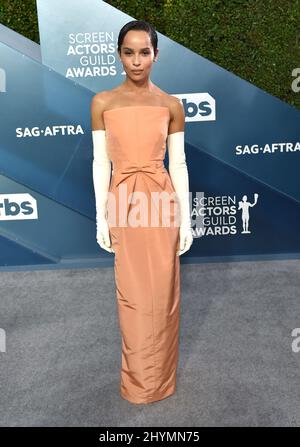 Zoe Kravitz arrives at the 26th annual Screen Actors Guild Awards at ...