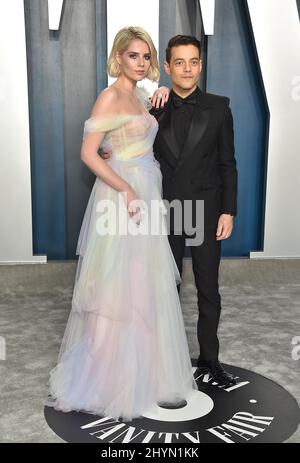 Lucy Boynton arrives at the Oscars on Sunday, Feb. 9, 2020, at the ...