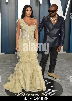 Kim Kardashian West arrives at the Vanity Fair Oscar Party on Sunday ...