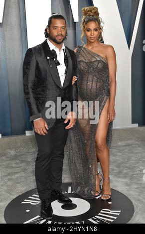Russell Wilson arrives at the Vanity Fair Oscar Party on Sunday, Feb. 9 ...
