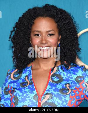 Corbin Reid attending the season five premiere of Outlander in Los ...