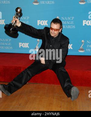 Bono ( U2) at the 38th NAACP Awards 2007 at the Shrine Auditorium In ...