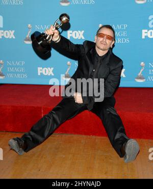 Bono ( U2) at the 38th NAACP Awards 2007 at the Shrine Auditorium In ...