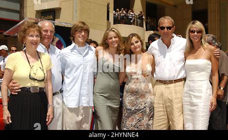 KEVIN COSTNER'S HOLLYWOOD WALK OF FAME CEREMONY, ACCOMPANIED BY ...