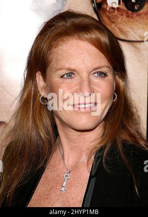 Sarah Ferguson the Duchess of York attends the funeral of her best ...