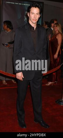 KEANU REEVES ATTENDS THE 'MATRIX REVOLUTIONS' FILM PREMIERE IN ...