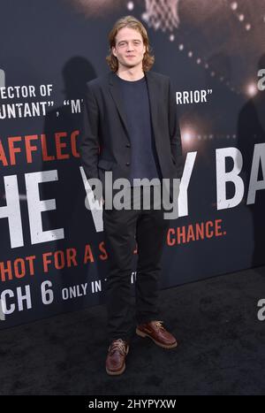 Benjamin Irving arriving to the The Way Back€™ World Premiere at Regal Cinemas LA Live on March ...