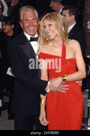 George Hamilton & Alana Stewart attend the Vanity Fair Oscar Party at ...