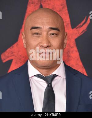 Ron Yuan arrives at the Disney’s MULAN World Premiere held at the Dolby ...