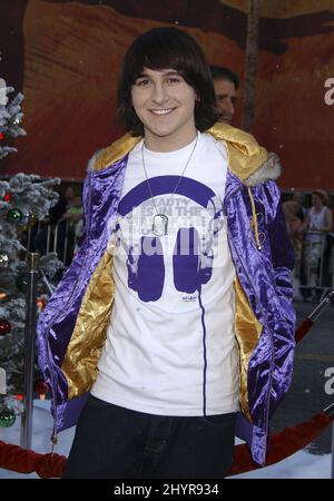 Mitchel Musso arriving at the 'Fred Claus' Premiere held at the Mann ...