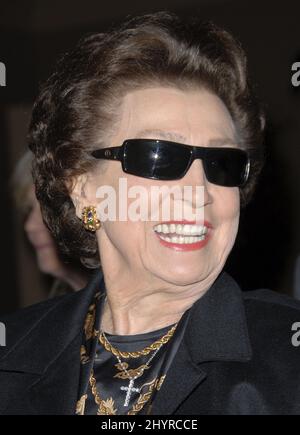 Nancy Barbato, first wife of Frank Sinatra, at a sneak preview of Frank ...