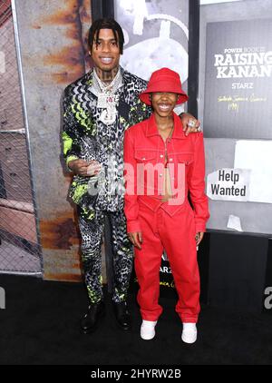 NLE Choppa & Rileyy Lanez attending 'Power Book III: Raising Kanan ...