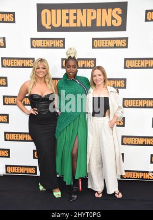 Bebe Rexha, Kirby Howell-Baptiste and Kristen Bell at STX films ...