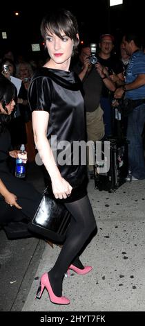 Winona Ryder arrives at the Marc Jacobs fashion show at the Seventh ...