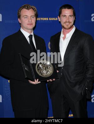CHRISTOPHER NOLAN CHRISTIAN BALE 61ST DGA AWARDS LOS ANGELES CA USA 31 ...