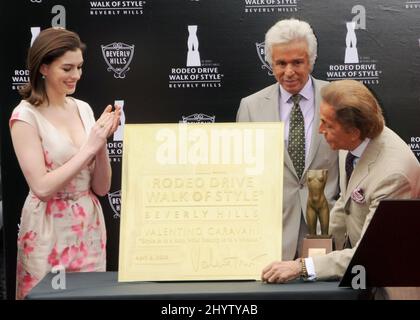 Giancarlo Giammetti, Anne Hathaway and Valentino. 2 April, 2009 ...