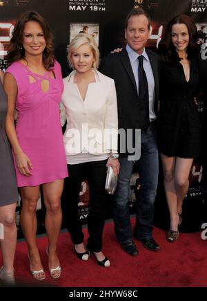 Kiefer Sutherland (left) and Annie Wersching at the "24 Season Seven ...