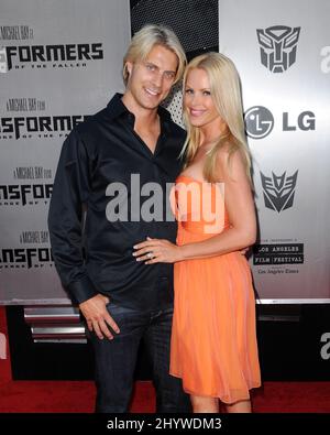 Gena Lee Nolin, Cale Hulse and Hudson Lee Hulse at the "X-Men Origins ...