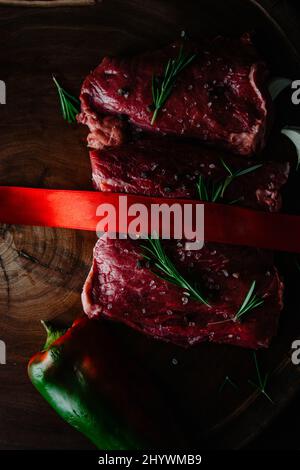 delicious red meat ready to prepare and of the best quality Stock Photo ...