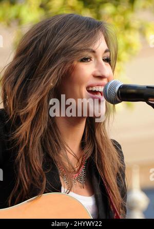 Kate Voegele in Concert at the Grove, Los Angeles Stock Photo - Alamy
