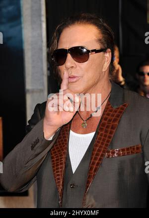 Mickey Rourke at the "Iron Man 2" World Premiere held at Disney's El ...