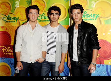 Kevin Jonas, Joe Jonas and Nick Jonas at Disney ABC Television Group ...