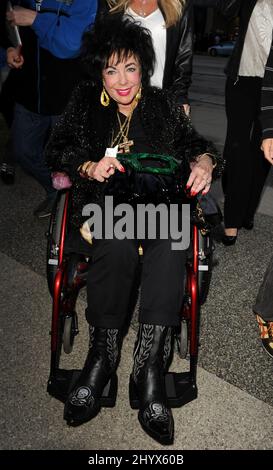 Elizabeth Taylor eats out at BOA Restaurant in Beverly Hills, USA Stock ...