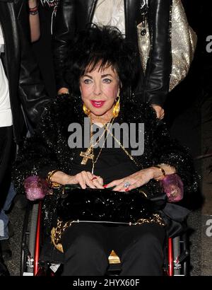 Elizabeth Taylor eats out at BOA Restaurant in Beverly Hills, USA Stock ...