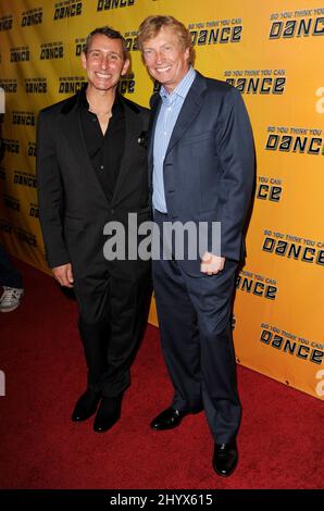 Nigel Lythgoe and Adam Shankman on stage at the 2014 Industry Dance ...