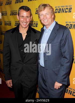 Nigel Lythgoe and Adam Shankman on stage at the 2014 Industry Dance ...