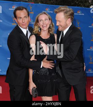 Will Arnett, Conan O'Brien and wife Liza Powel arriving at the 62nd ...