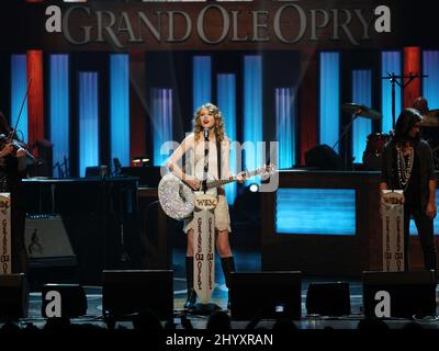 Taylor Swift performs at the Grand Ole Opry 85th Birthday Bash at the ...