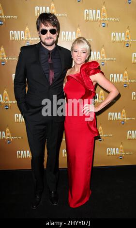 Eric Church and wife Katherine arriving for The 55th Annual Grammy ...