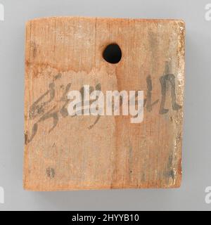 Label with Hieratic Inscription. Egypt, Ramesside Period-Third ...