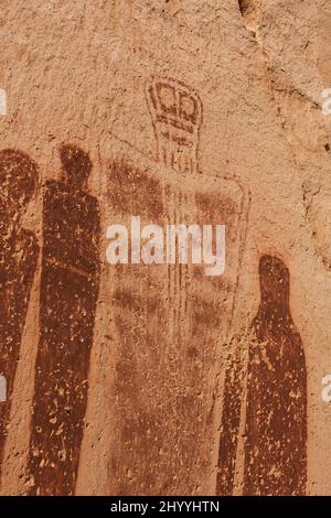 The Holy Ghost Panel in the Great Gallery, an ancient rock art panel in ...