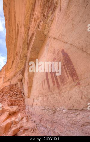 The Holy Ghost Panel in the Great Gallery, an ancient rock art panel in ...