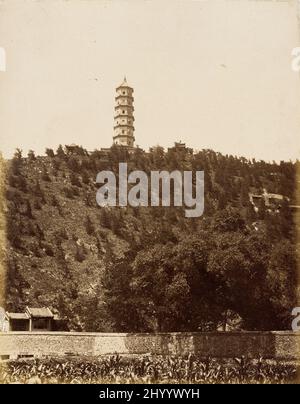 Pagoda at Old Summer Palace, Yu-chuan Shan, Jade Spring Hill, 1860 ...