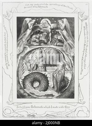 William Blake - Behemoth and Leviathan Stock Photo - Alamy