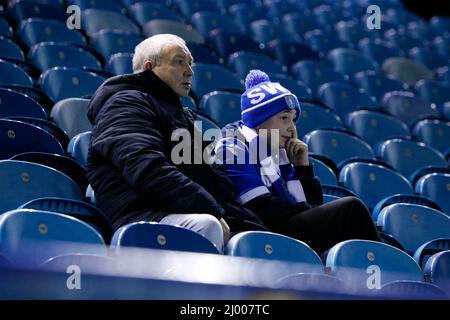 Sheffield, UK. 15th Mar, 2022. George Byers #14 of Sheffield Wednesday ...