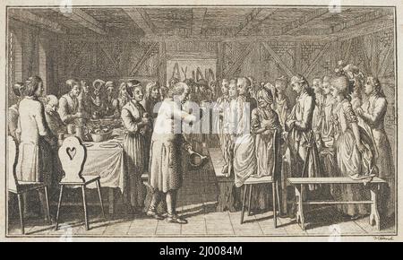 Illustration for Paul Erdmans Fest Wandsbecher 'Messenger from M. Claudius,' fourth part. Daniel ...