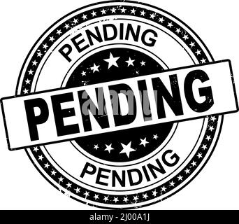 pending stamp. pending round grunge sign. pending Stock Vector Image ...