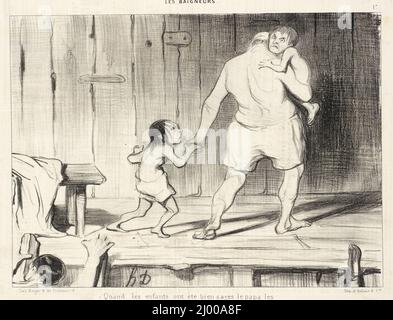 Quand les enfants ont été bien sages.... Honoré Daumier (1808-1879 ...