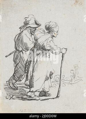 Two Tramps, a Man and a Woman, c. 1634, Rembrandt Harmensz. van Rijn ...