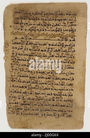These 12th-century Qur'an folios from the Khorasan region are part of a ...