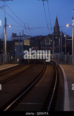 Nottingham Express transit Bombardier Incentro tram 209 Sid Standard ...