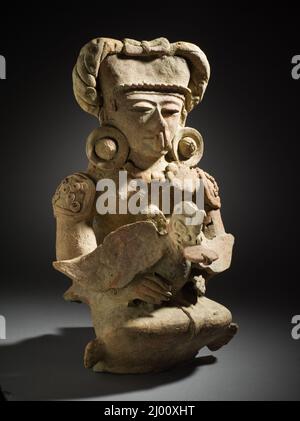 Maya Censer. Seated figure censer (Incensario) Mexico or Guatemala ...